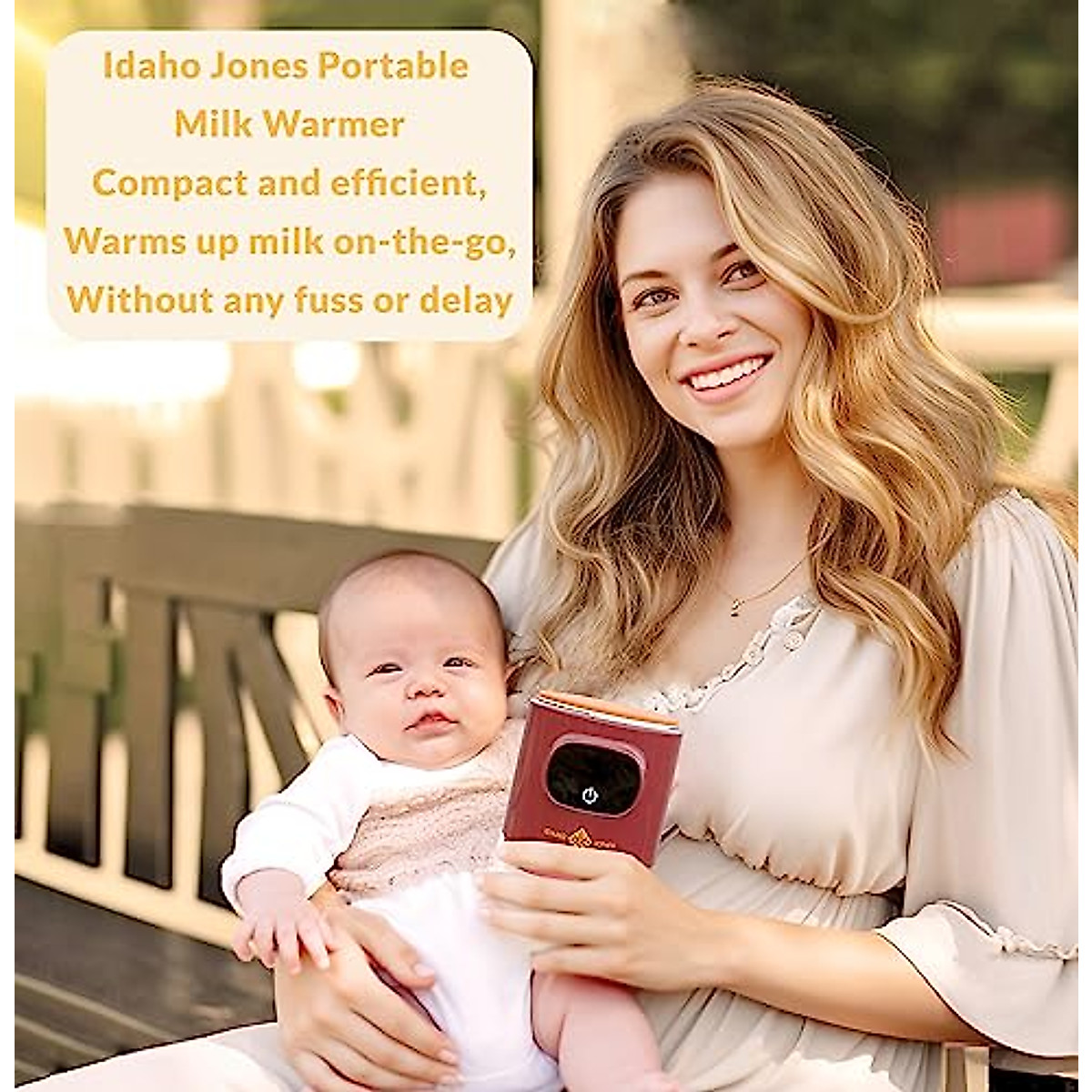 Portable Bottle Warmer: Instant Breastmilk & Formula Heating, Brew Your Baby's Milk for Travel, Digital, Fast, Battery Powered