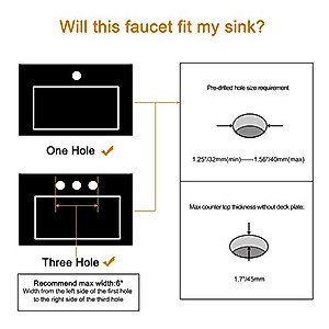 RODDEX Waterfall Bathroom Sink Faucet Solid Brass Glass One Handle Single Hole Basin Vanity Bathroom Faucet, Short,Brushed Nickel