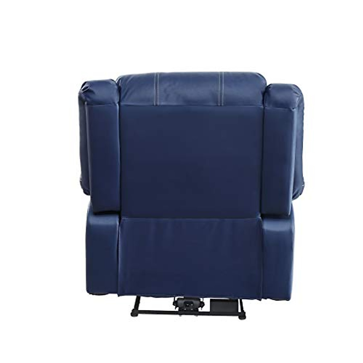 Acme Furniture PU Upholstered Power Recliner with USB Port, Blue