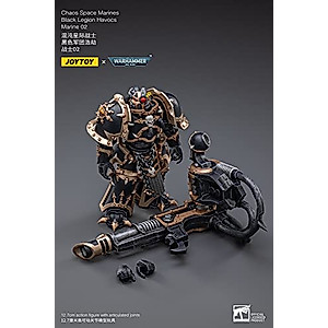 BLOOMAGE JOYTOY (BEIJING) TECH Warhammer 40K Black Legion HAVOCS Marine 02 1/18 FIG, Multi
