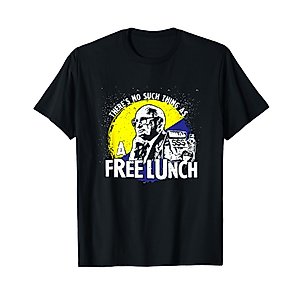 Uncle Milton Retro Friedman No Free Lunches T-Shirt