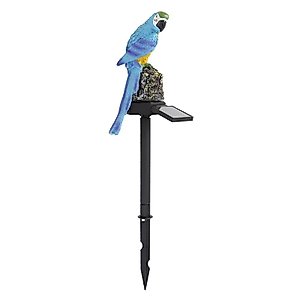 JF-XUAN Solar Light Parrot/Owl/Cat Solar Light Solar Power LED Lawn Light Outdoor Waterproof Garden Landscape Lamp Home Garden Decor Powered Spotlight (Emitting Color : Blue Parrot)