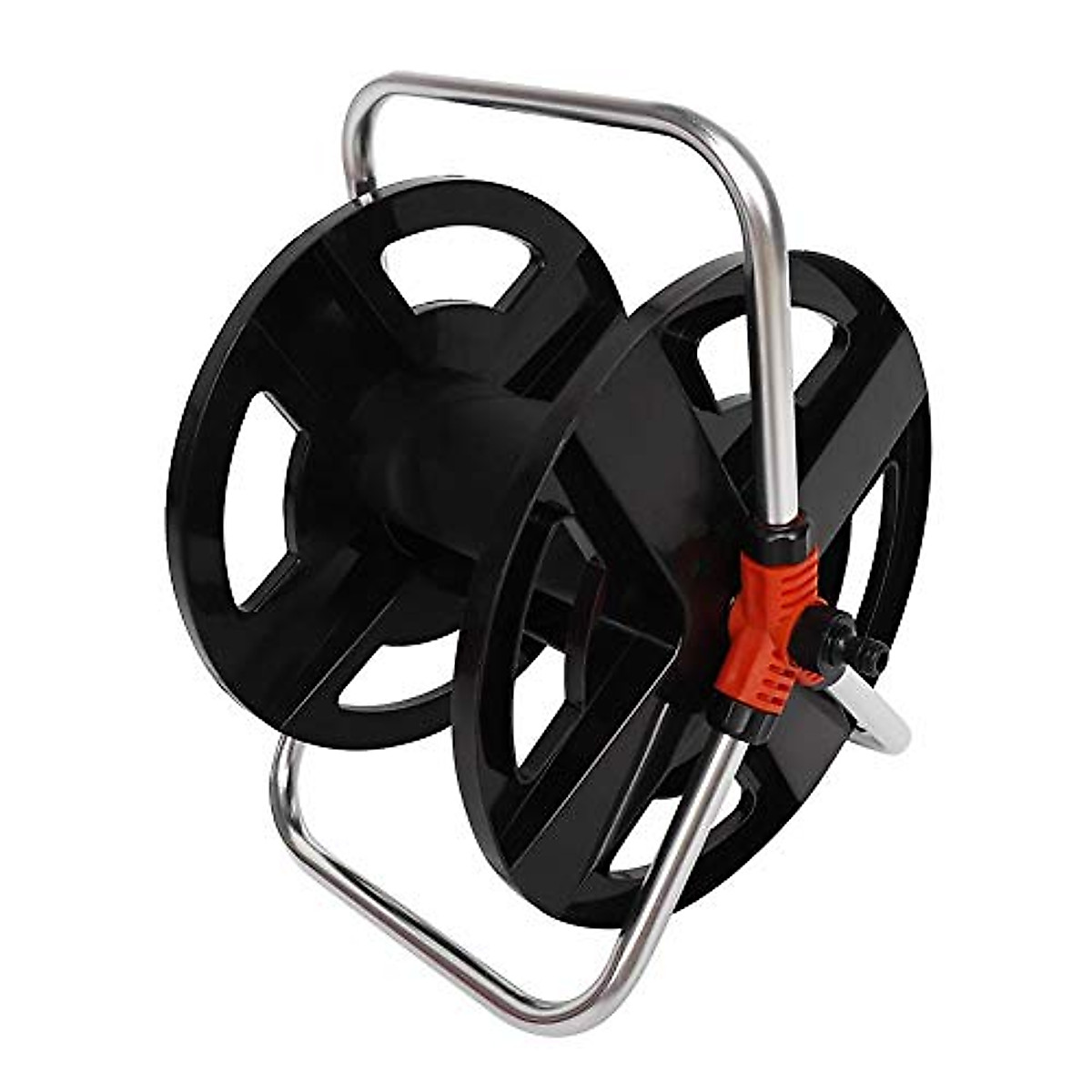 Hose Reel, Water Pipe Car Roll 35 Meters Water Pipe Storage Shelf Hose Reel Rope Storage Rack Heavy Duty Rolling Hose Easy to Store and Easy to Move for Gardening with Thick Brackets