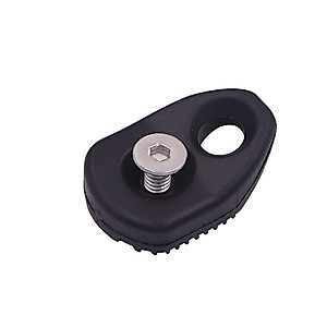 METER STAR 12 Pack of Kayaking Canoeing Rafting Nylon Single Eyelet Tie Down Loop Safety Anchor Deck Fitting with 304 M4 Screw Kit,Give Free Install Tools
