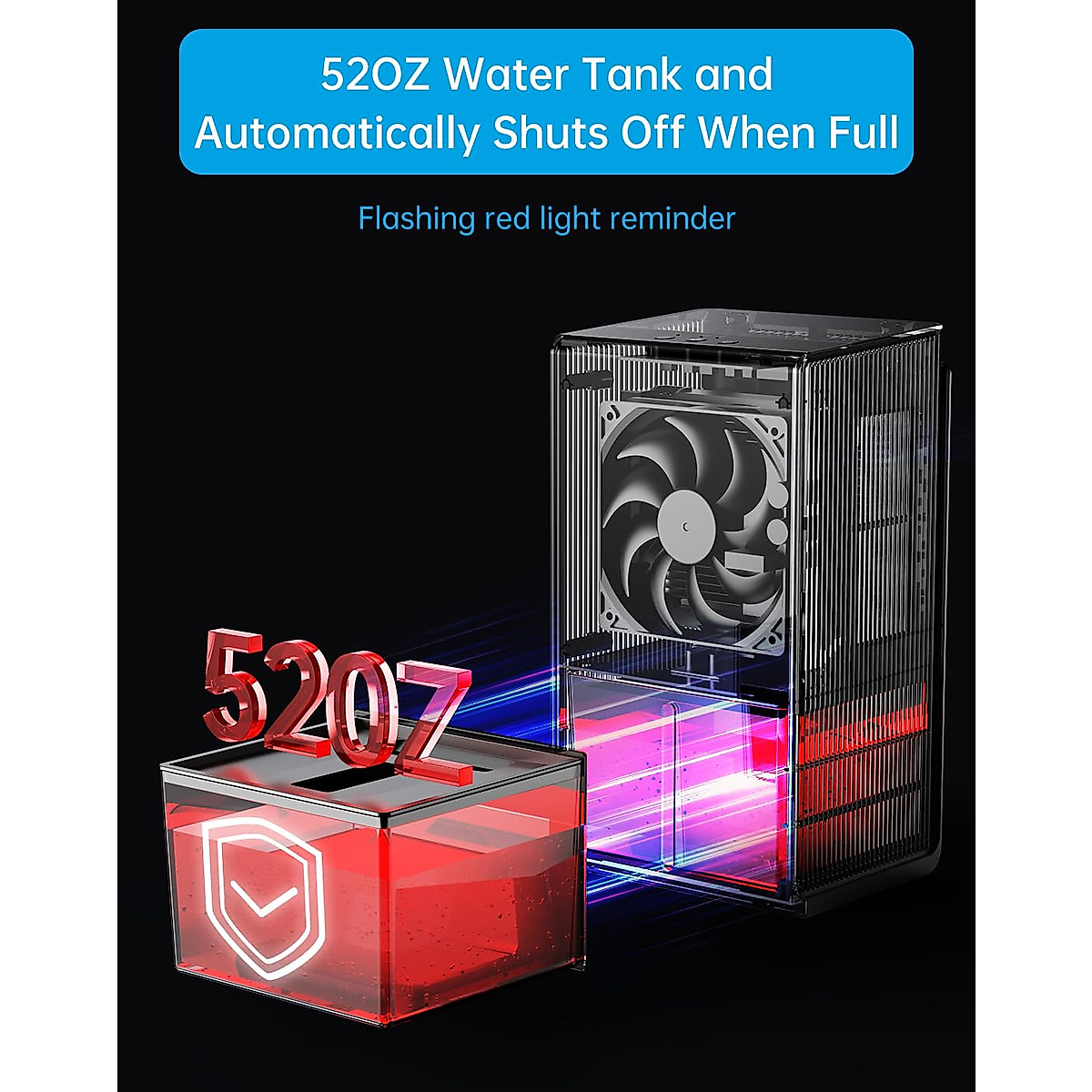 Dehumidifier, MORFY 52OZ Small Dehumidifier for Bedroom Bathroom RV with Auto Shut Off, Portable Quiet Dehumidifiers for Room Home Closet Laundry Room