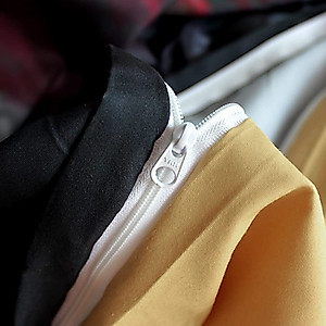 Skull Halloween Duvet Cover King - Love Never Dies Duvet Cover with 2 Pillowcases, Fun Image of Vibrant Colors, Zipper Closure, Super Soft, ZHH