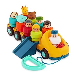 Battat – Toy Bus For Toddlers – Bus Toy With Moving Parts & 9 Figures – Developmental Toy For Babies – Spinning Bus – 18 Months + – Spinning Bus