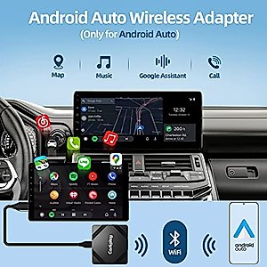Geohyecc 2023 Newest Wireless Android Auto Adapter for OEM Factory Wired Android Auto to Wireless,Android Auto Dongle for Android Phones,5G Chip&5.8 GHZ WiFi,Plug&Play,Online Update
