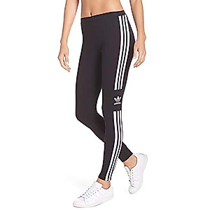 adidas Originals womens Loungewear Trefoil Tights athletic track pants, Black, Medium US