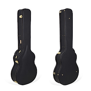 Crossrock Wood Case for Acoustic Bass Guitars-Black(CRW620ABBK)