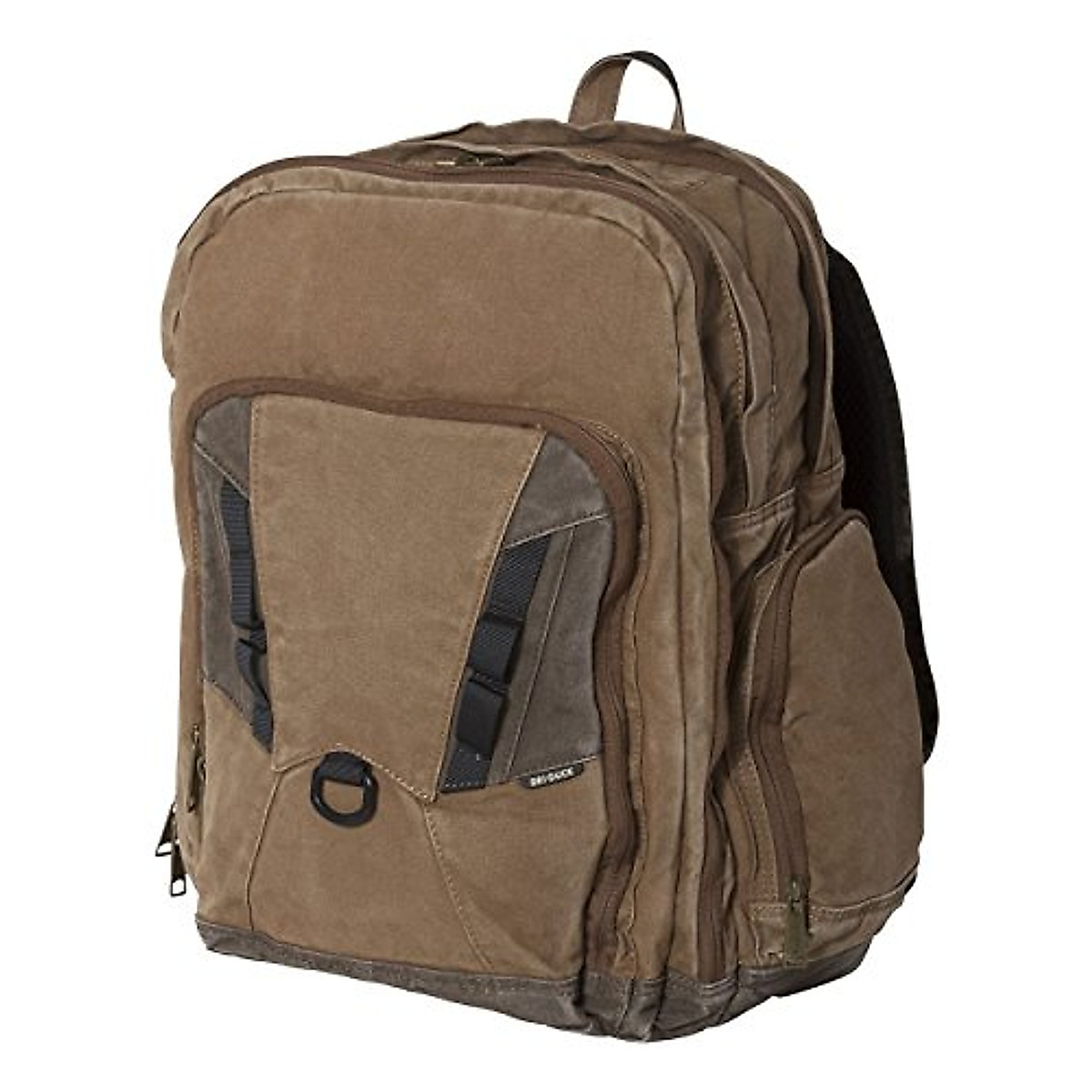 DRI Duck 1039 Traveler Carry-on Canvas Hiking Daypack Backpack 32L (Field Khaki/Tobacco)