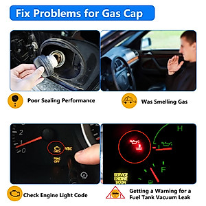 Replace Gas Cap and Fuel Cap GT306, 25827646 compatible Hummer-2004 2005 2006 2007 Hummer H2, 2006 2007 2008 2009 2010 Hummer H3, 2009 H3T Hummer、etc.