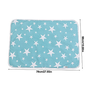 Ultra-Soft Large Washable Baby Changing Pad Mats Baby Cotton Urine Mat Diaper Nappy Bedding Changing Cover Pad Disposable Sanitary Baby Infant Toddler Diaper Liners Covers(Dream Stars)