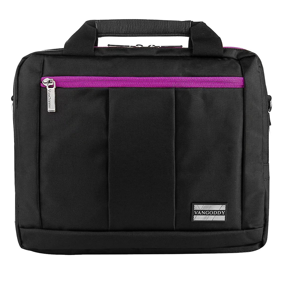 Vangoddy Adult Unisex 11 - 12 Inch Laptop Bag - Purple - Convertible Briefcase Messenger Bag - Fits up to 12.5" Laptops/Tablets