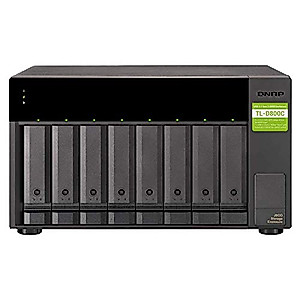 QNAP TL-D800C 8 Bay Desktop JBOD Storage Enclosure with USB 3.2 Gen 2 Type-C Connectivity