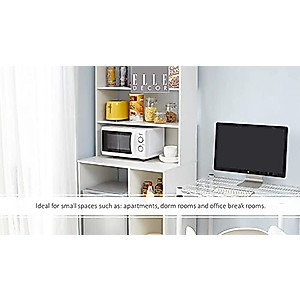 Elle Decor 5-Piece Professional Kitchen Knife Set with Block and Marble Handles