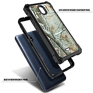 WDHD Case for Nokia C100 with Tempered Glass Screen Protector, Full-Body Protective Shockproof Rugged Bumper Cover, Impact Resist Durable Phone Case (Camo)