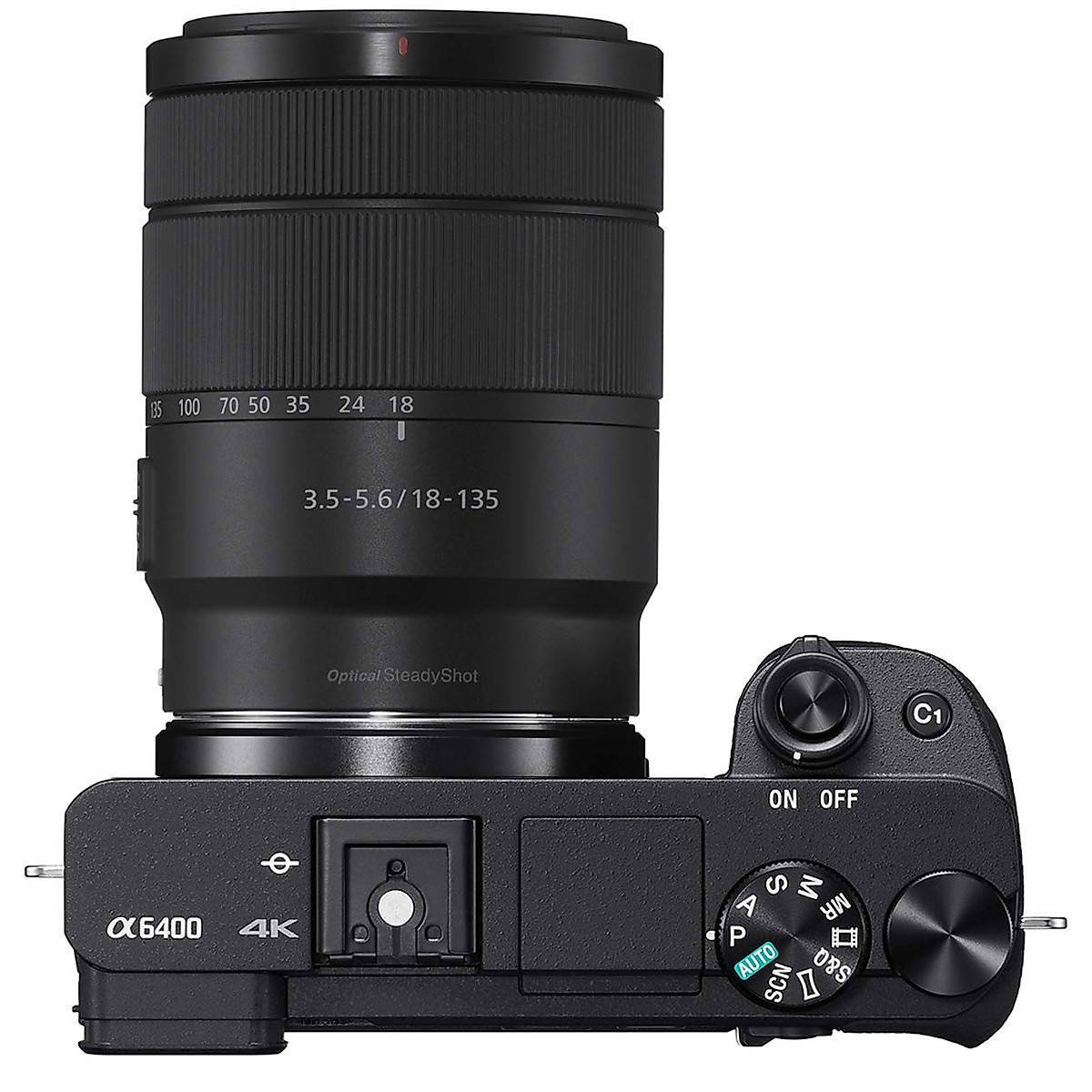 Sony a6400 4K Mirrorless Camera ILCE-6400M/B with 18-135mm F3.5-5.6 OSS Zoom Lens Kit and Deco Gear Travel Case Filter Set Extra Battery Remote & Flash Bundle