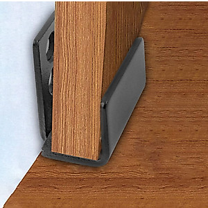 Cionyce 2 PCS Adjustable Barn Door Floor Guide, Wall Mount Sliding Barn Door Hardware for Closet TV Stand Wardrobe