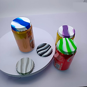 5 pcs Soda / Beverage / Beer Can Lids, Can Covers, Can Caps, Can Stopper/ Can Saver, Fits standard soda cans, a2055