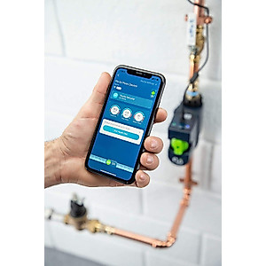 Moen 900-001 Flo by Moen 3/4-Inch Smart Water Shutoff with 920-005 Flo by Moen Smart Water Detector, 3-Pack
