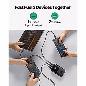 INIU Portable Charger, Small 10000mAh Power Bank USB C In/Output 22.5W Fast Charging, 3-Output Mini Battery Pack Charger with Phone Holder for iPhone 14 13 12 11 Pro Samsung S23 A53 Google iPad Tablet