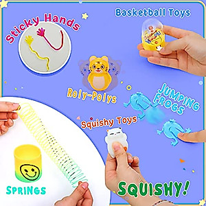 100 Pcs Party Favors Toy Assortment, Carnival Prizes Treasure Box Birthday Party, Goodie Bag Stuffers for Kids, Pinata Filler, Birthday Gift Toys, Stocking Stuffers, Party Favors for Kids 4-8, 8-12