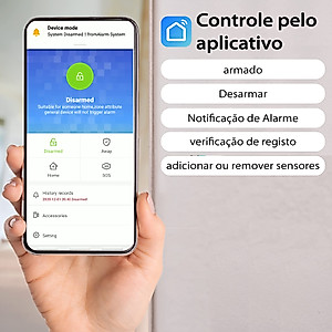 【OSI WIRELESS WIFI SMART HOME SECURITY MINI ALARM SYSTEM - 8 PIECE】DIY Home Wi-Fi Alarm Kit with Motion detector,Notifications with app,door/window sensor, siren,Compatible with Alexa,NO Monthly Fees