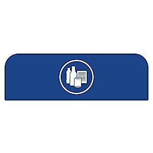 Rubbermaid Commercial Products Configure Mixed Recycling, 23-Gallon, Blue, Compatible with Rubbermaid Commercial Products Configure Waste Containers