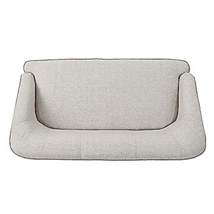 Christopher Knight Home Justus Mid-Century Modern Fabric Loveseat, Beige / Natural