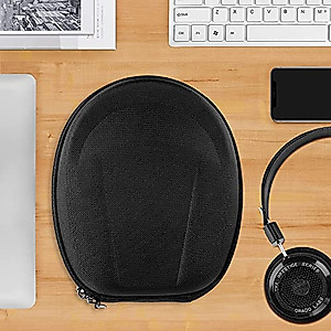 Geekria Shield Case Compatible with Grado SR80, SR325e, SR80e, SR80i, SR60, SR60i, SR60e, RS2, RS1 Headphones, Replacement Protective Hard Shell Travel Carrying Bag with Cable Storage (Black)