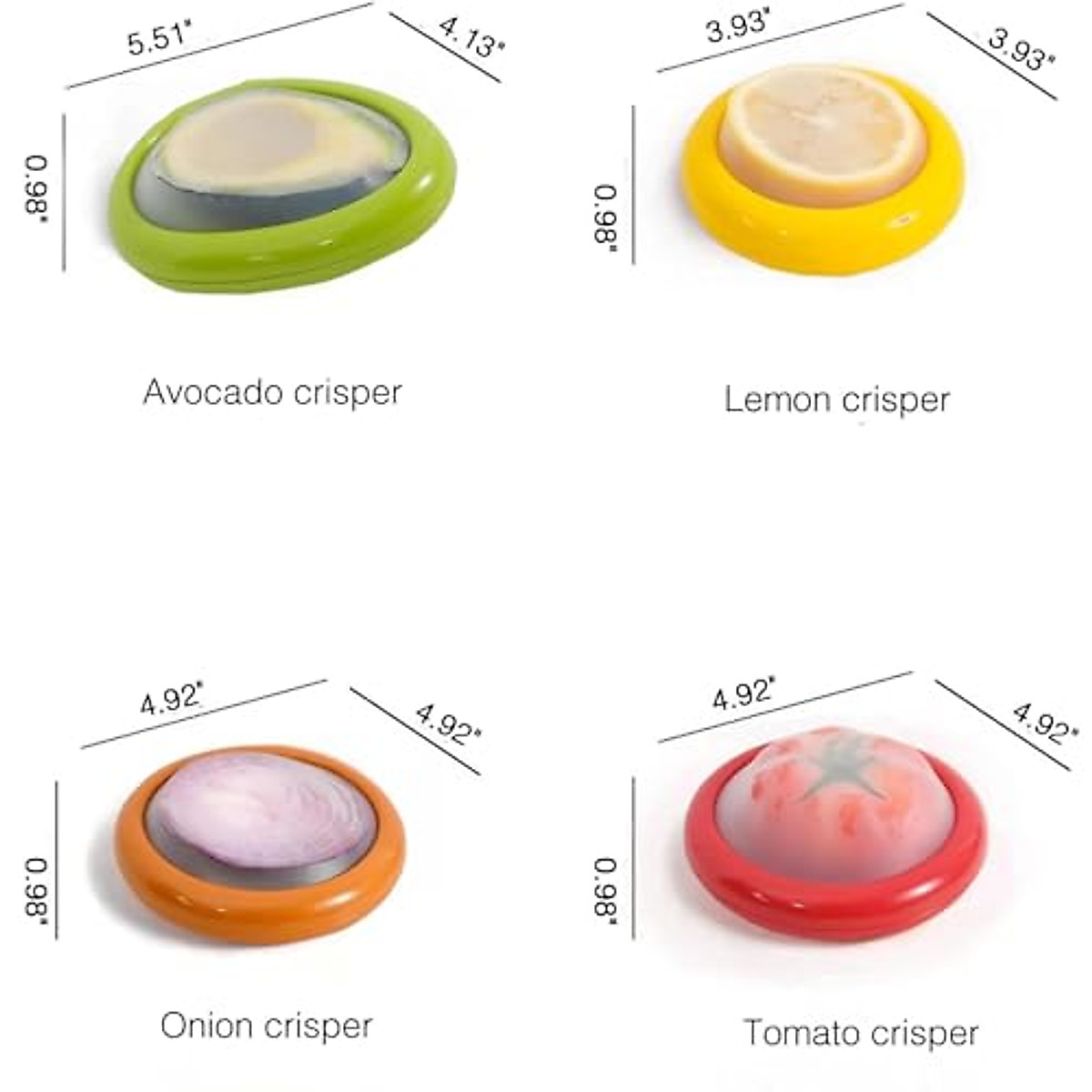 Silicone Fruit Storage Box Transparent Film Fruit and Vegetable Preservation Box Set - Keep Produce Fresh - Ideal for Kitchen and Home (4 PCS)