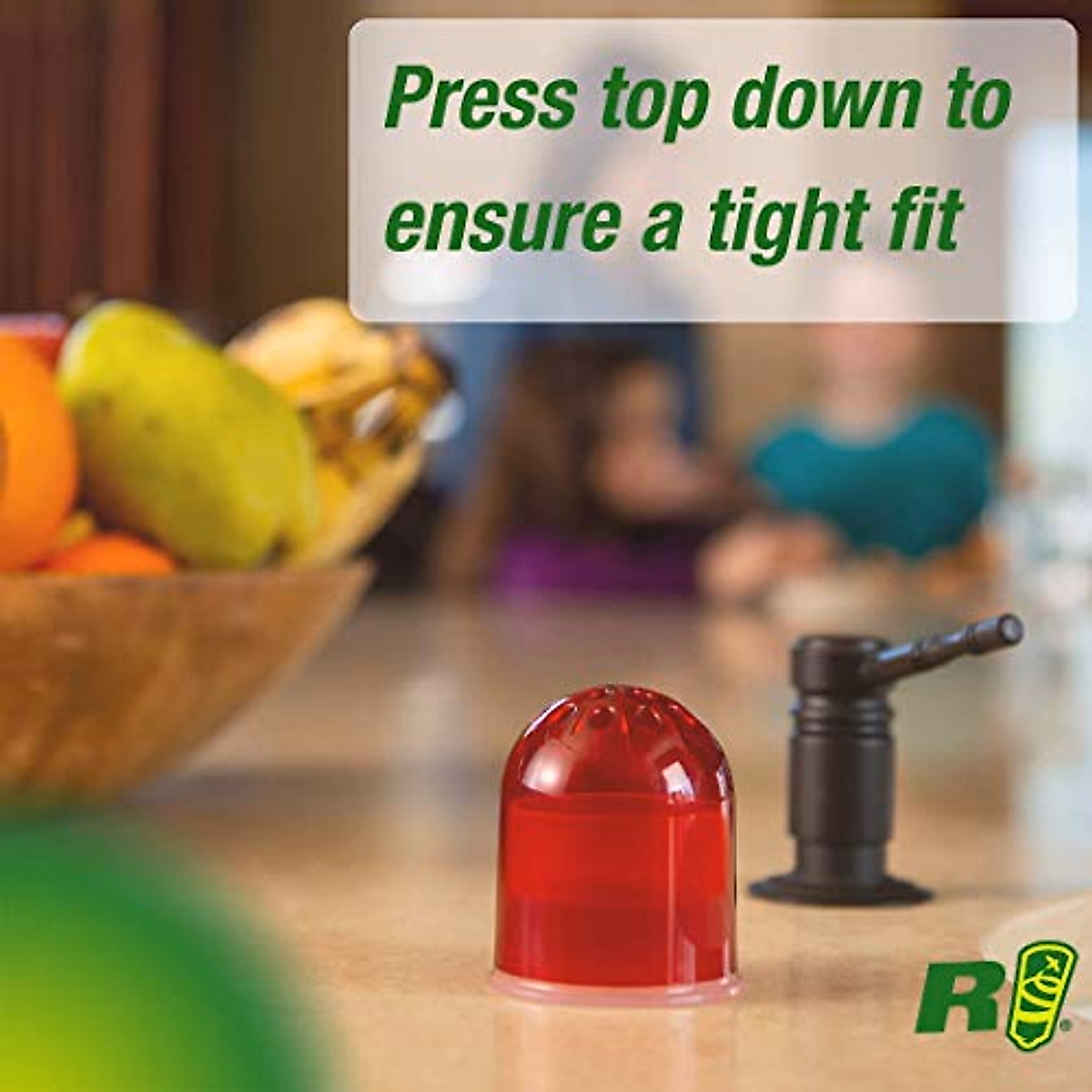 RESCUE! Fruit Fly Trap – Reusable, Includes Liquid Bait Attractant - 3 Pack (3 Traps)