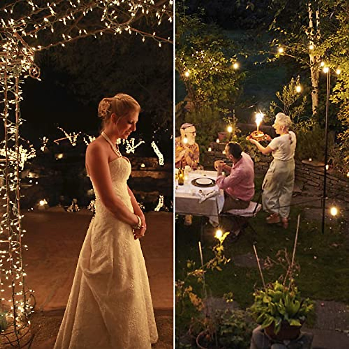 Fairy Lights Plug in, 32FT 100 LED Waterproof Copper Wire Twinkle Firefly Lights with UL Adaptor, Starry String Lights for Bedroom Indoor Outdoor Garden Patio Christmas Wedding Decorative (Warm White)