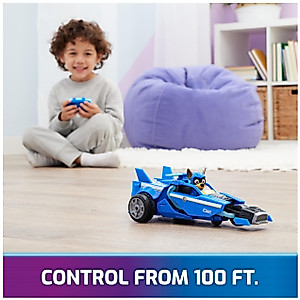 Paw Patrol: The Mighty Movie, Remote Control Car with Molded Mighty Pups Chase, Kids Toys for Boys & Girls 3+