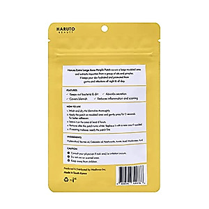 HARUTO Acne Pimple Patches XL (10 patches/1 pack) - Hydrocolloid Large acne Patches Spot Treatment, Tea tree spot patch, acne sticker for Body and Larger Breakouts,