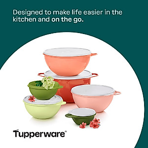 Tupperware Thatsa Bowl Collection 6 Bowl Food Storage Container Set - Dishwasher Safe & BPA Free - (6 Bowls + 6 lids)