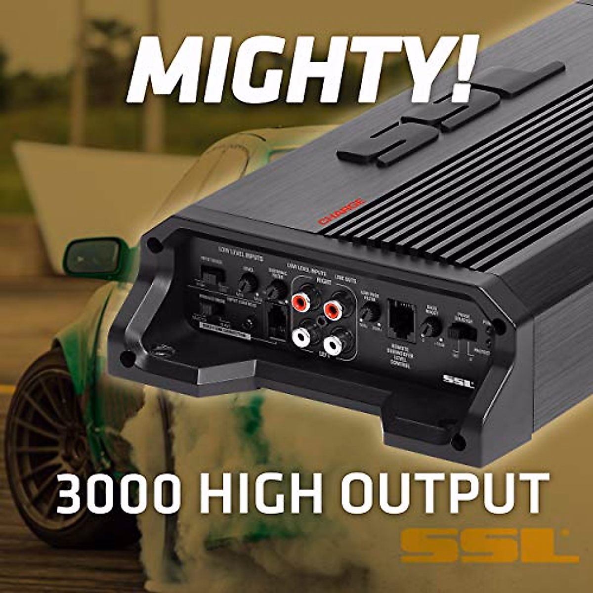 Sound Storm Laboratories CG3000.1D Class D Car Amplifier - 3000 Watts, 1 Ohm Stable, Digital, Monoblock, Mosfet Power Supply, Great for Car Subwoofers