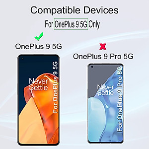Ibywind Screen Protector For OnePlus 9 5G,with 2Pcs Tempered Glass,1Pc Camera Lens Protector,1Pc Backing Carbon Fiber Film [Fingerprint Reader,Easy to install]