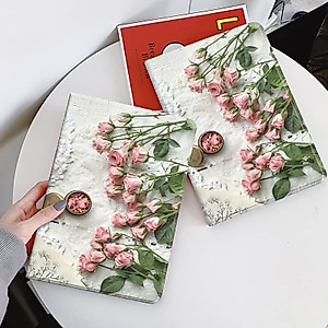 kaitesi Floral Case Compatible with 2022 iPad 10th Generation 10.9 inch Case Flower Pattern Cute Slim Leather Smart Cover with Pencil Holder,Color E