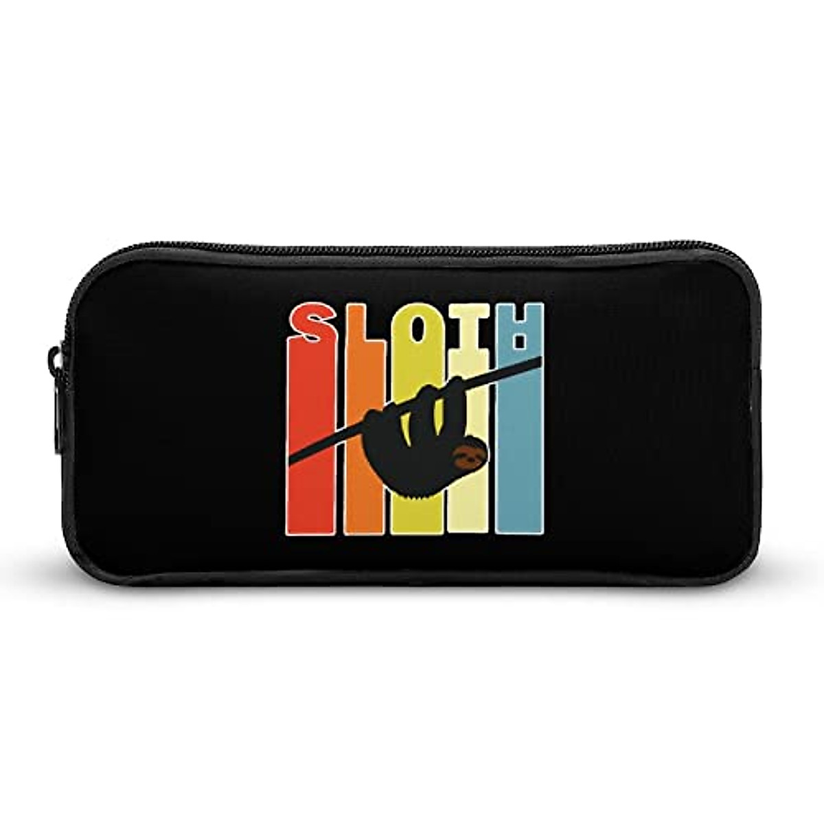 Cute Retro Sloth Pencil Case Makeup Bag Big Capacity Pouch Organizer for Office College