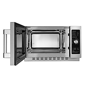 Midea Equipment 1034N0A Countertop Commercial Microwave Oven with Dial, 1000W, Stainless Steel, 1.2 CuFt
