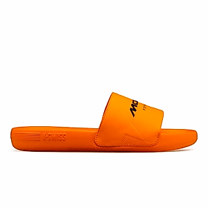 K-Swiss X McLaren Formula 1 Team - Women's Slide Sandal, Papaya, 7 M