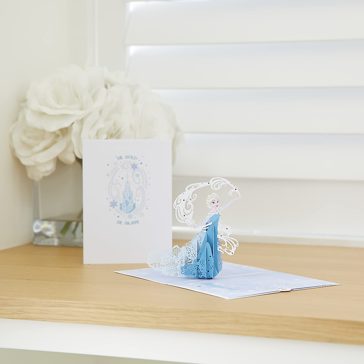 Lovepop Disney Frozen Elsa Birthday Pop Up Card 5 x 7”– Birthday Card – Handcrafted 3D Pop-Up Greeting Card – Card for Kids or Daughter