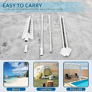 Laundry Drying Rack Foldable 59 Inch Clothes Drying Rack, 3 Rotatable Arms & 4 Sturdy Legs, Folding Clothes Racks for Hanging Clothes in Small Areas (White)