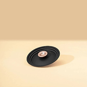 Meyer Accent Series Stainless Steel Universal Pots and Pan/Cookware Lid, Small, Matte Black