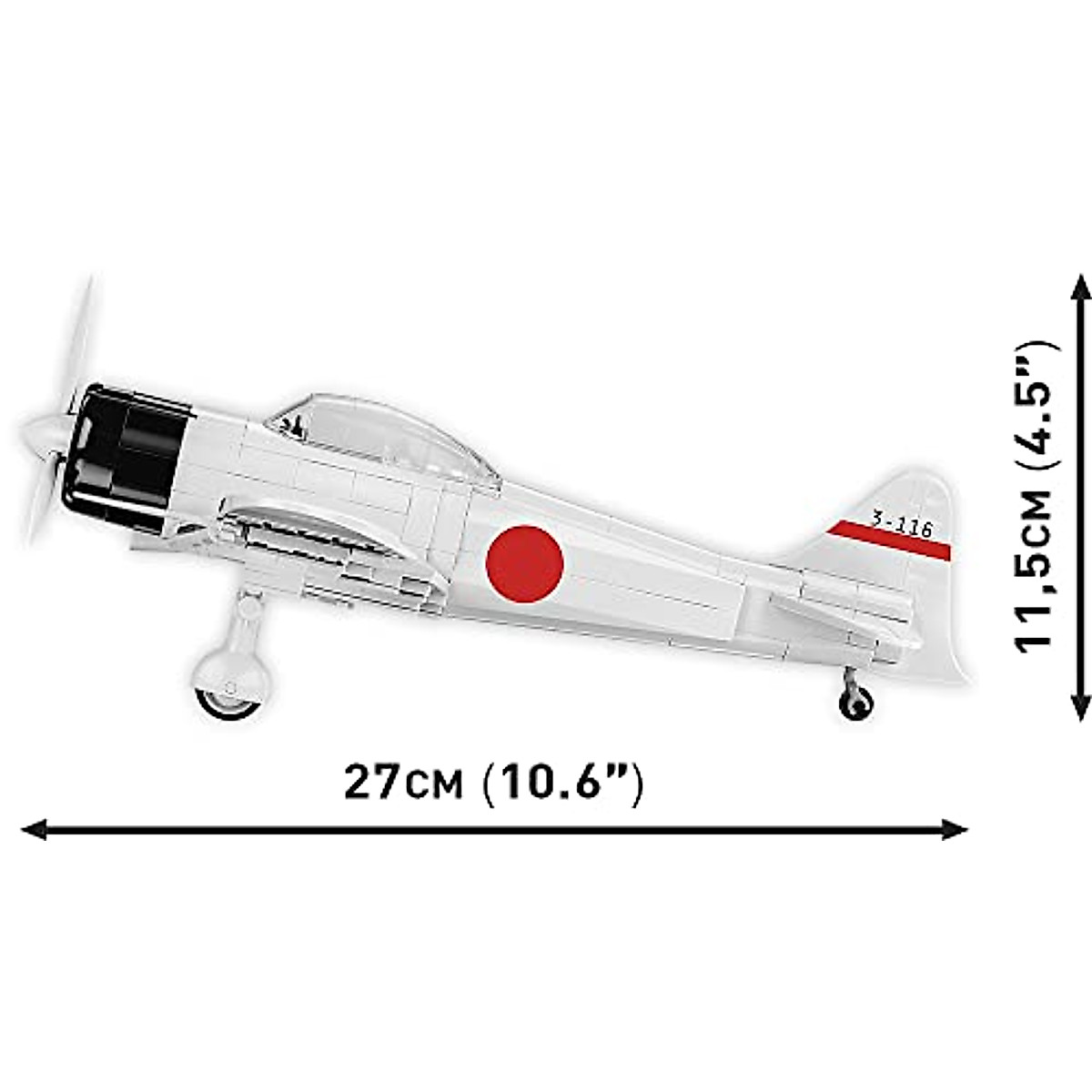 COBI Historical Collection World War II Mitsubishi A6M2 ZERO-SEN Plane