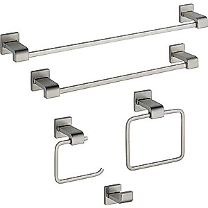 Delta Faucet 77546-SS Ara Wall Mounted Towel Ring in Stainless, Bathroom Accessories
