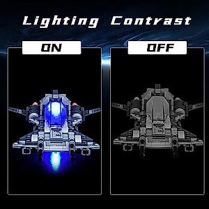 Bourvill LED Lights Kit for Lego Star Wars Pirate Snub Fighter 75346 - Lights Set Compatible with Lego 75346 Set -Classic Version (Lights Kit Without Model)