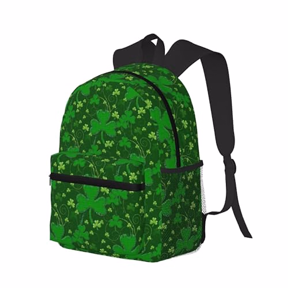 ENVEED Background St Patrick'S Day Glitter Ultra-Light,Comfortable,And Portable Casual Backpack For Camping,Hiking,And Daily Use